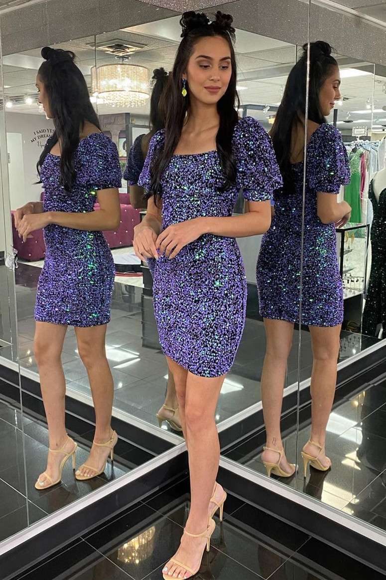 Square-Neck Hoco Dresses – Modsele